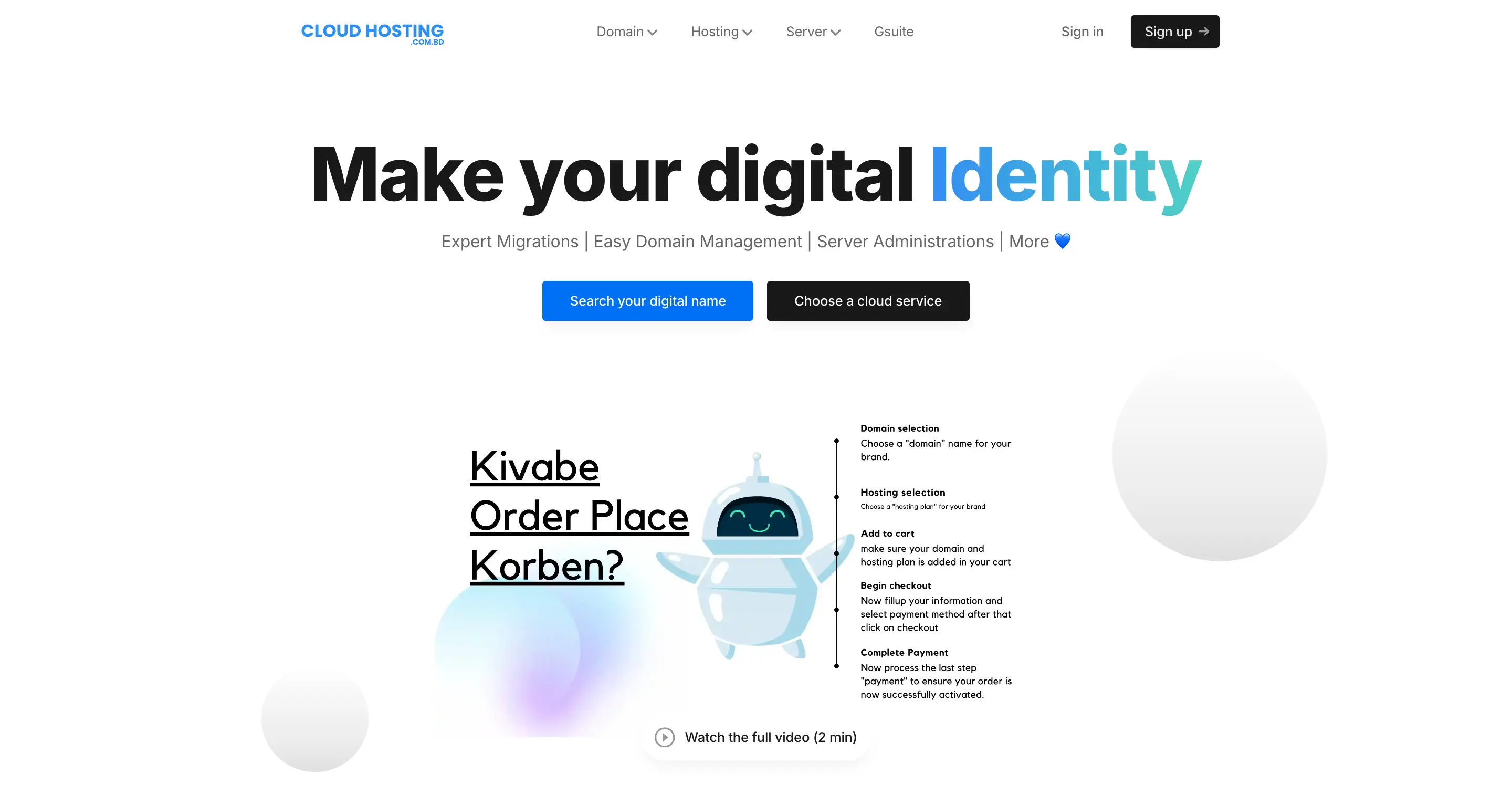 Make Your Digital Identity Cloudhosting Bd